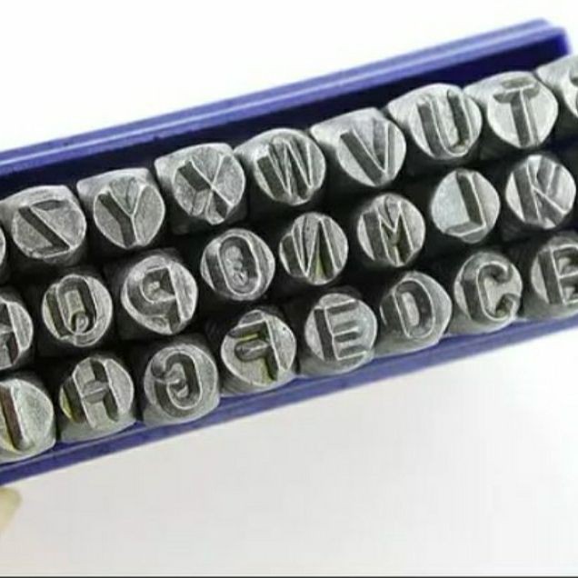 Jual (UT) huruf ketok terbalik/reverse MASUS ukuran 10mm made in ...