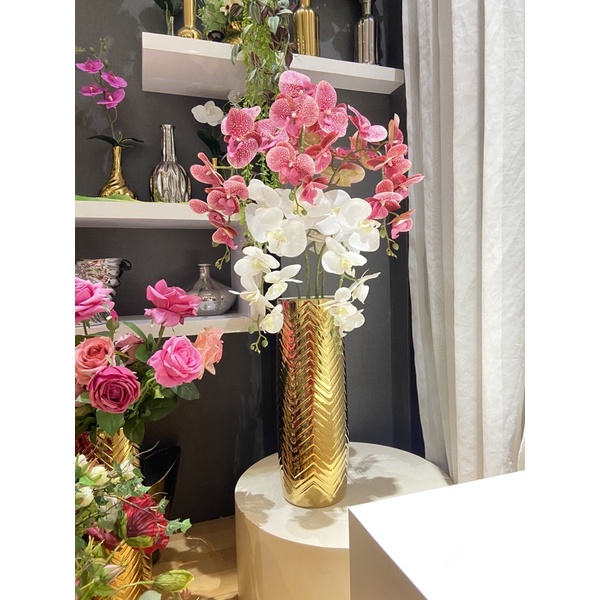 Jual Full Set Vas Bunga Maldives & Rangkaian Anggrek Latex | Shopee ...