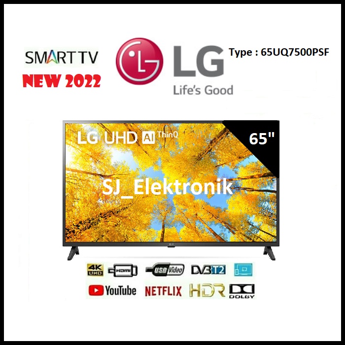 Jual (KHUSUS LUAR KOTA) LED TV LG 65 Inch 65UQ7500PSF - 65UQ7500 UHD Real 4K SmartTV | Shopee ...