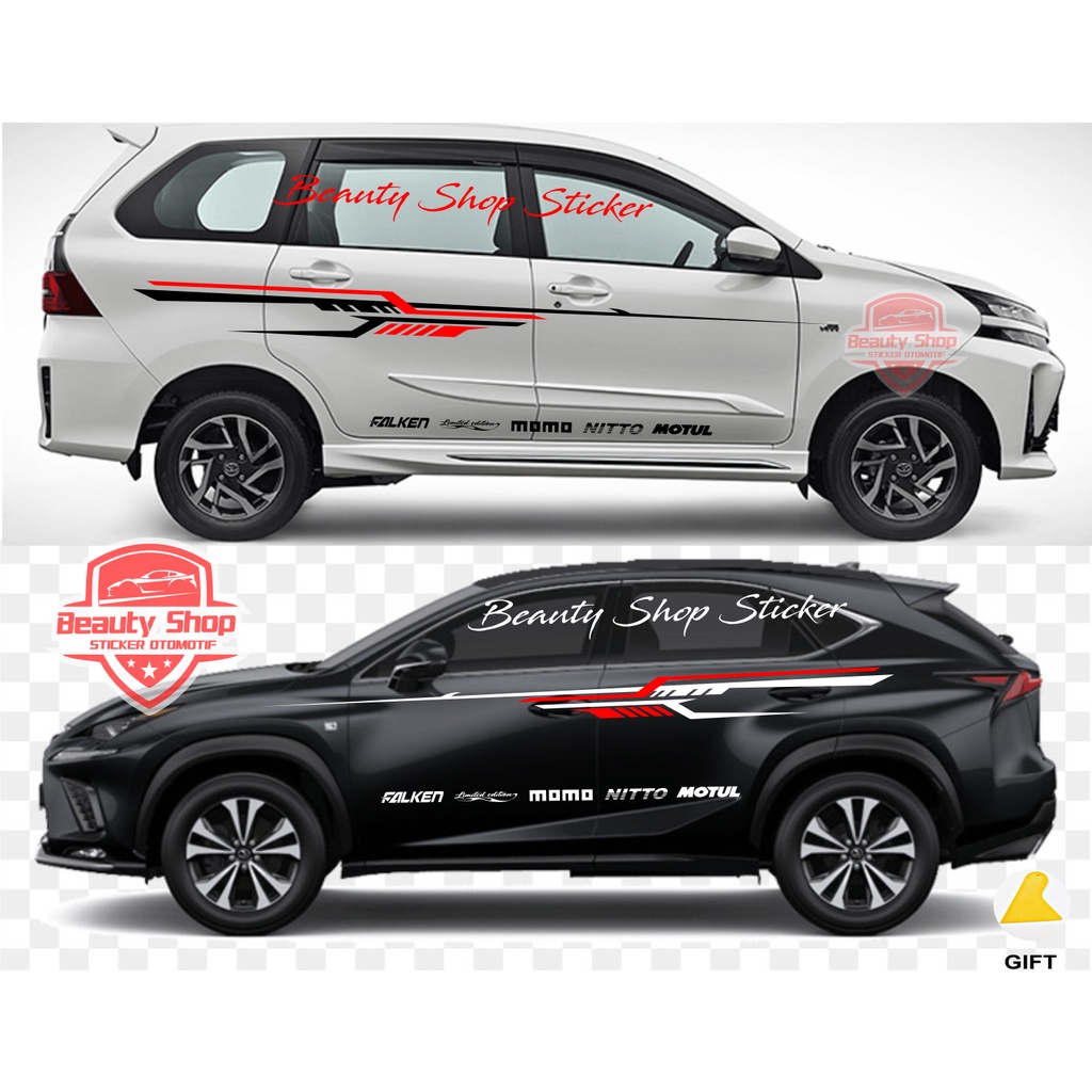 Jual sticker cutting mobil terbaru list striping stiker innova xenia ...