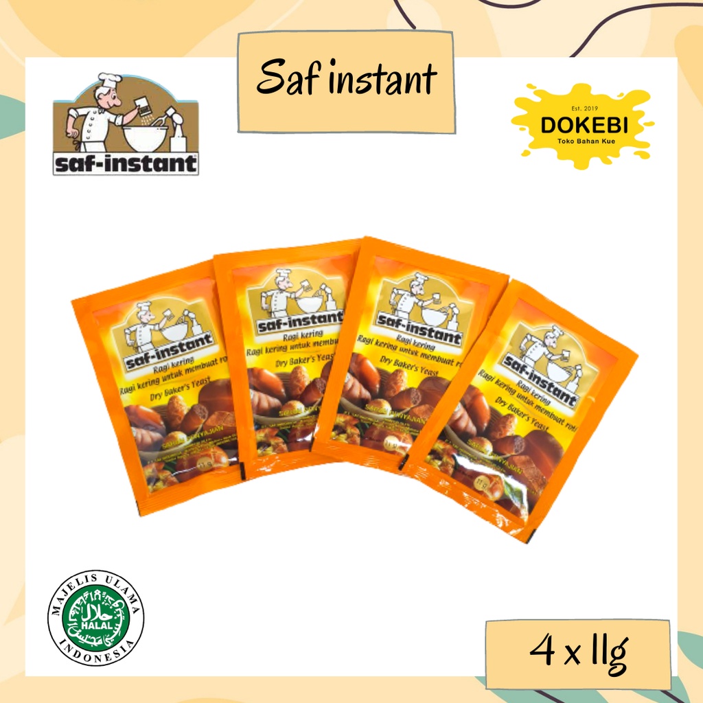 Jual SAF Instant Sachet 4 x 11gr / RAGI SAF-INSTANT SACHET | Shopee ...