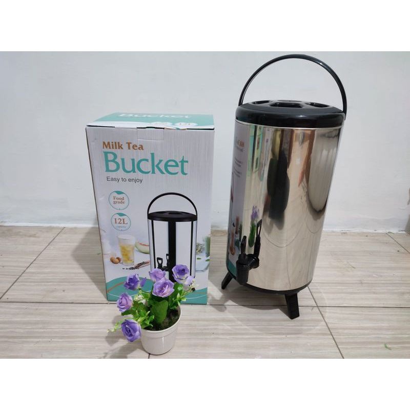 Jual Redy Berbagai macam Ukuran Milk Tea Bucket bahan Stenlis steel ...