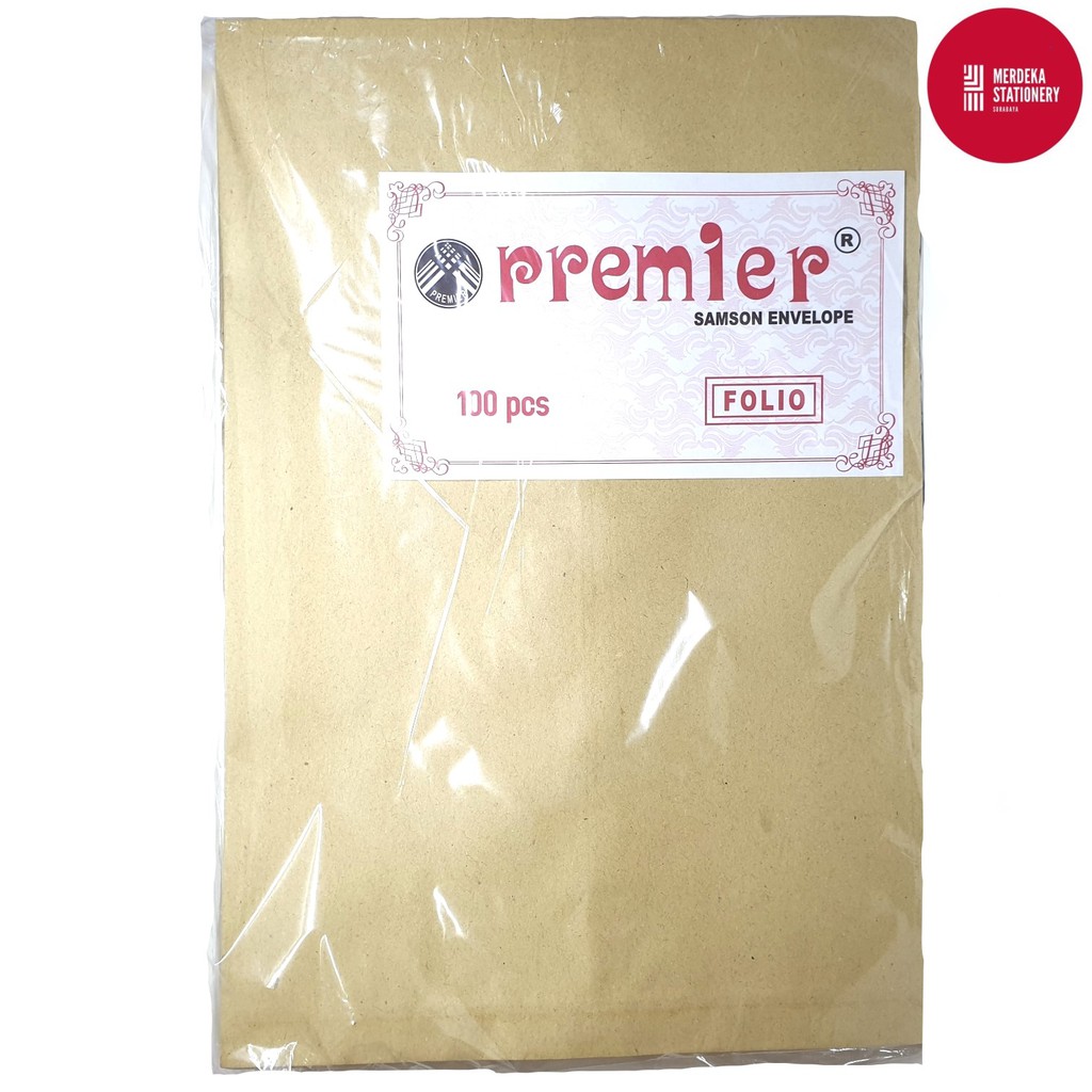 Jual (ISI 100 Lembar)Amplop/Envelope/Surat Coklat Bagus Premier Samson ...