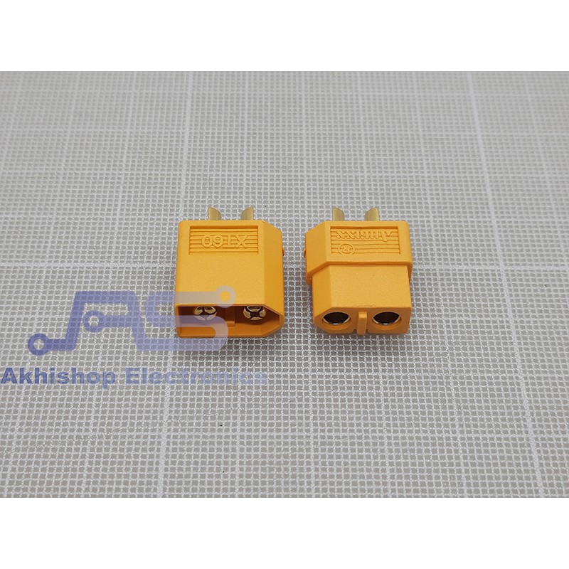 Jual Amass XT60 LiPo Battery Connector Male-Female Pair with Cover | Shopee Indonesia