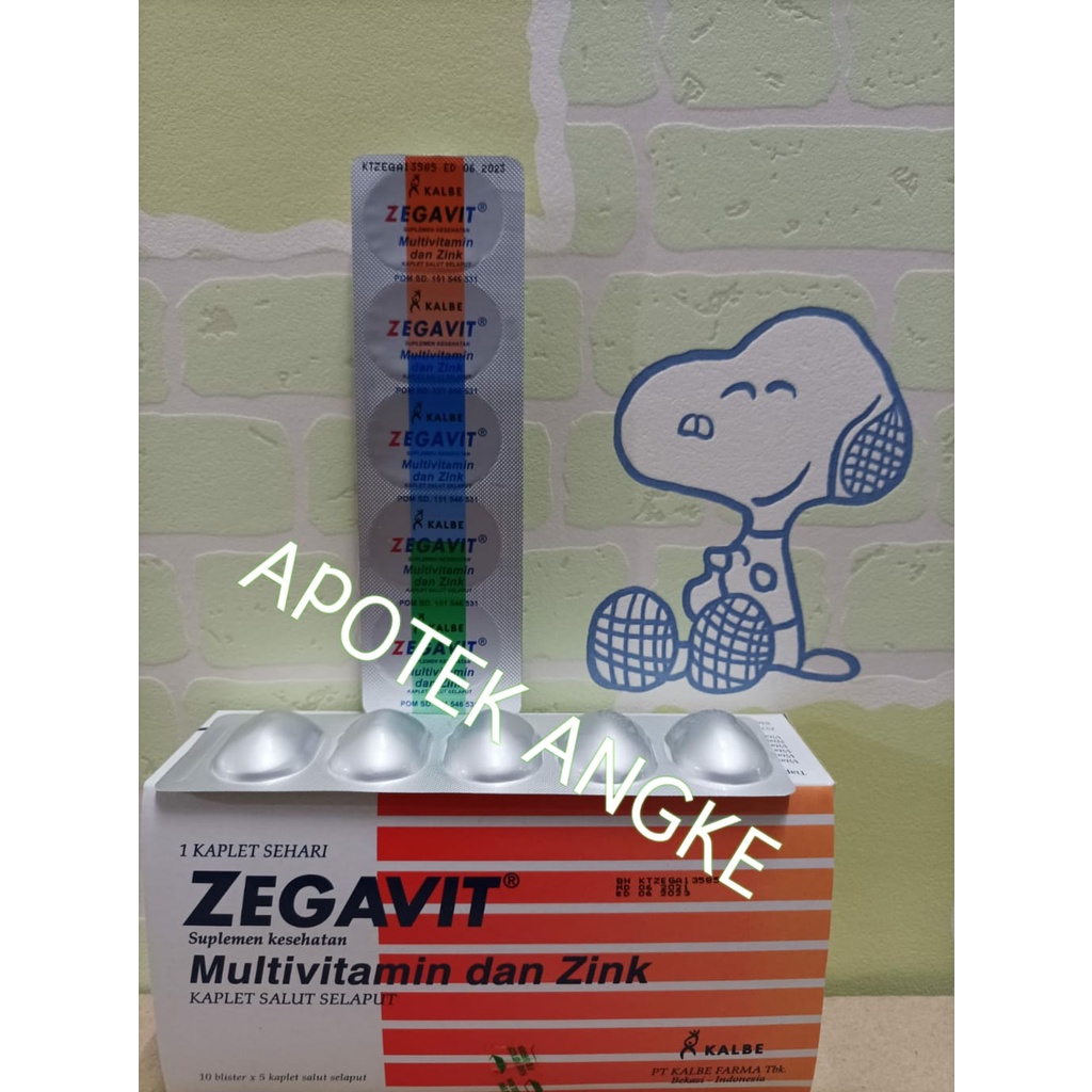 Jual ZEGAVIT TAB PER STRIP | Shopee Indonesia