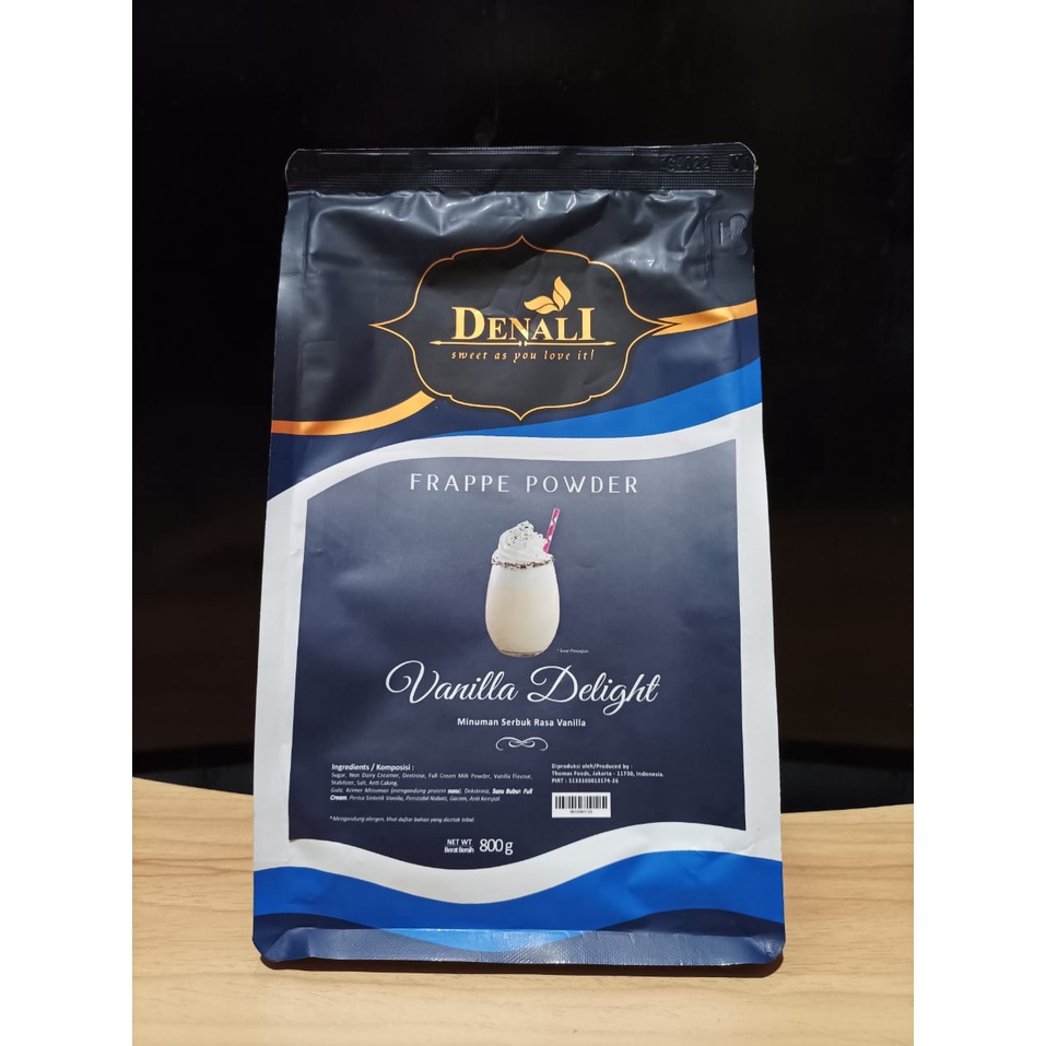 Jual Denali Frappe Powder Vanilla Delight 800gr Bubuk Perasa Minuman ...