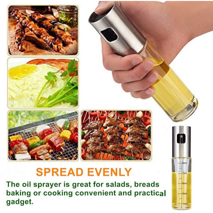 Jual Botol Kaca Spray Minyak Serbaguna - Cooking Olive Oil Spray Bottle ...