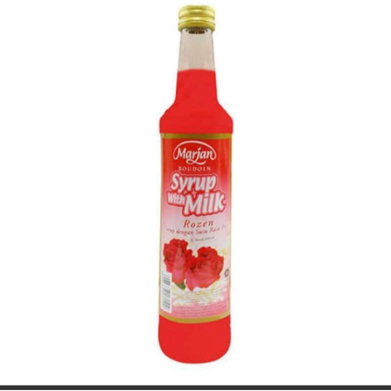 Jual Marjan Boudoin Syrup With Milk Rozen 460 ml | Shopee Indonesia