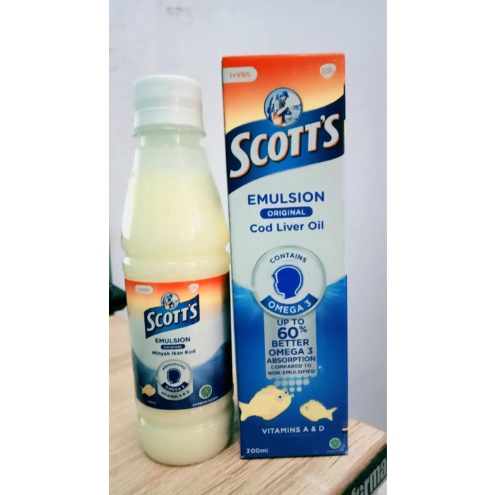 Jual SCOTT'S EMULSION ORIGINAL SYRUP 200 ML | Shopee Indonesia