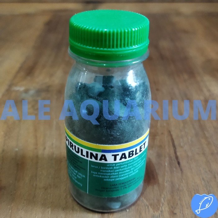 Jual SPIRULINA TABLET BOTOL 50GR 50 GR pakan ikan louhan cupang koi ...
