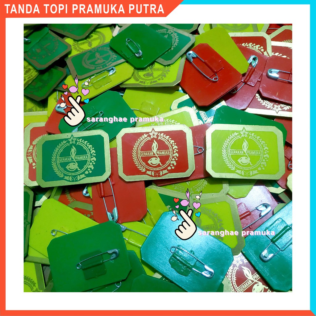 Jual Pin Pramuka Tanda Topi Pramuka Emblem Putra Topi Baret Pramuka ...