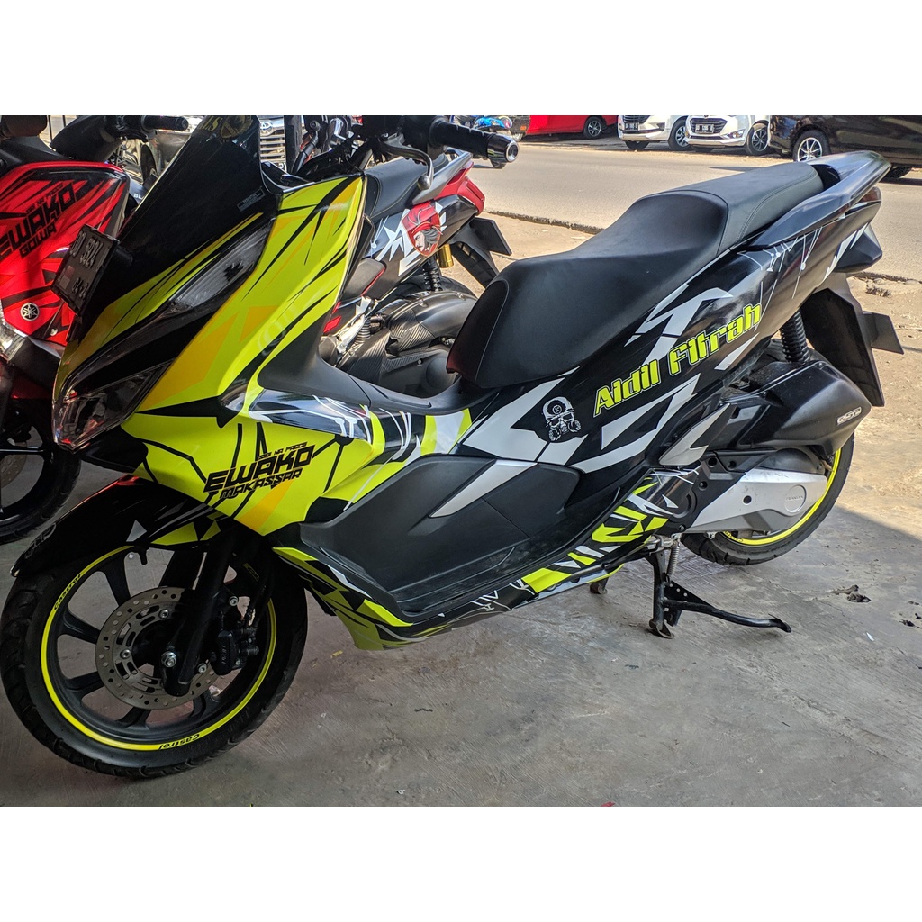 Jual Stiker PCX OLD Decal Full Body PCX OLD Premium Yellow Glossy DNKZ ...
