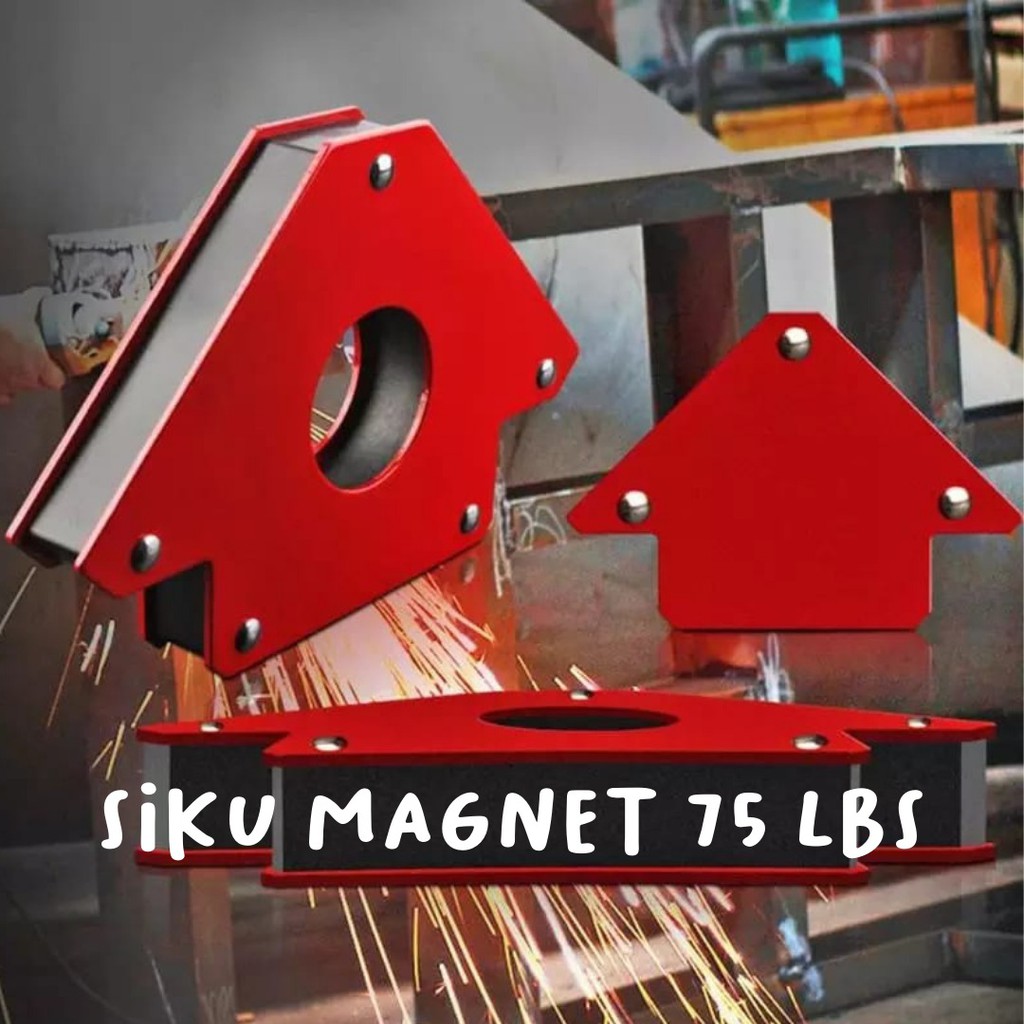Jual siku magnet las 75 lbs 5 inchi/ siku las / magnetic welding holder ...