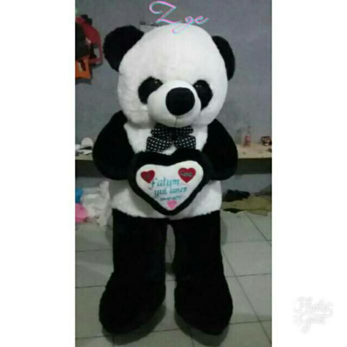 Jual BONEKA PANDA BESAR FREE UKIR NAMA BORDIR NAMA BONEKA PANDA JUMBO ...