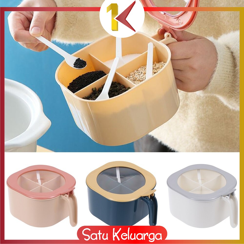 Jual SK-C202 Kotak Bumbu Dapur 4 IN 1 / Tempat Bumbu Dapur Set / Wadah ...