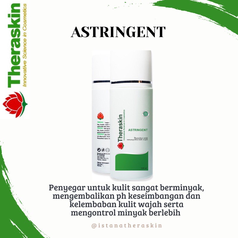 Jual Theraskin Astringent For Oily Skin (Sangat Berminyak/Pori Besar ...