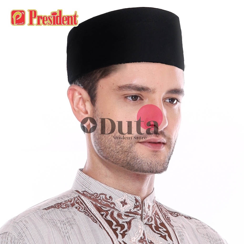 Jual Songkok Hitam Peci Hitam Peci Songkok Full AC President Tinggi 9 ...