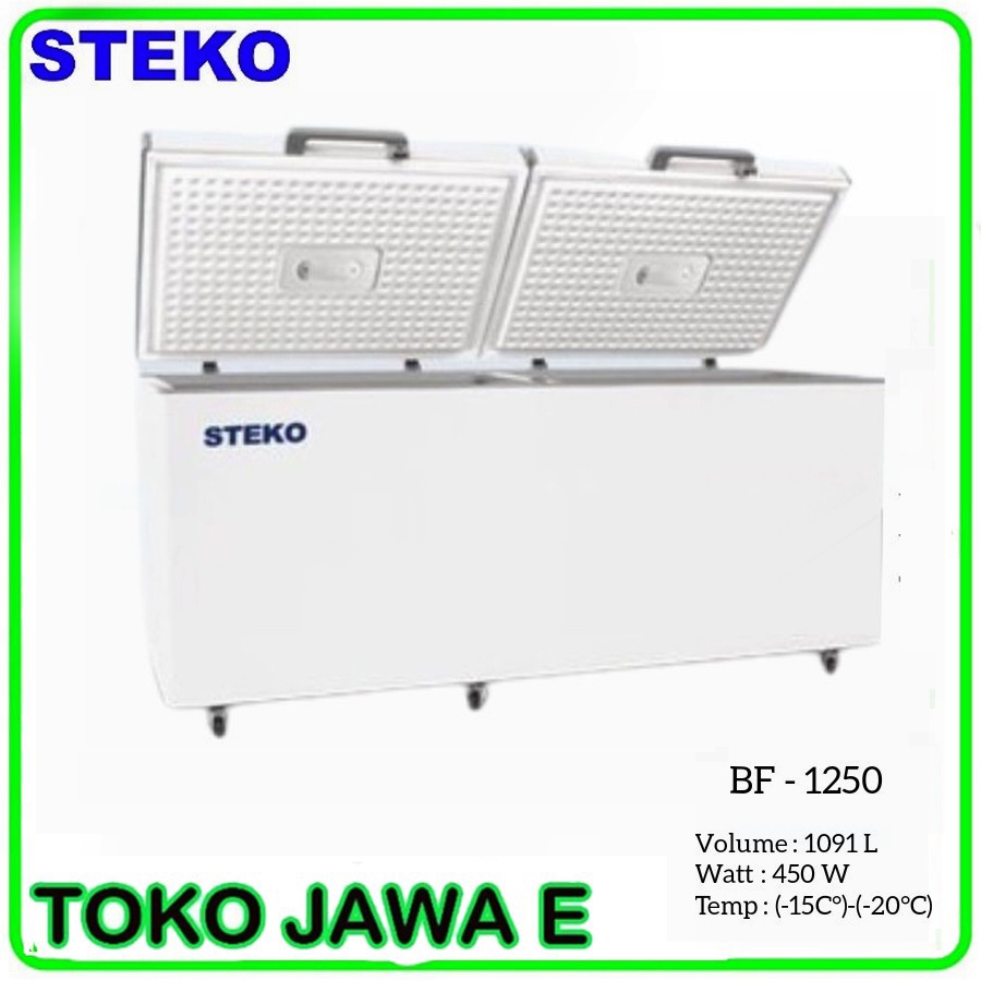 Jual FREEZER BOX/CHEZT FREEZER STEKO BF 1250 2 PINTU - Kapasitas 1131 ...
