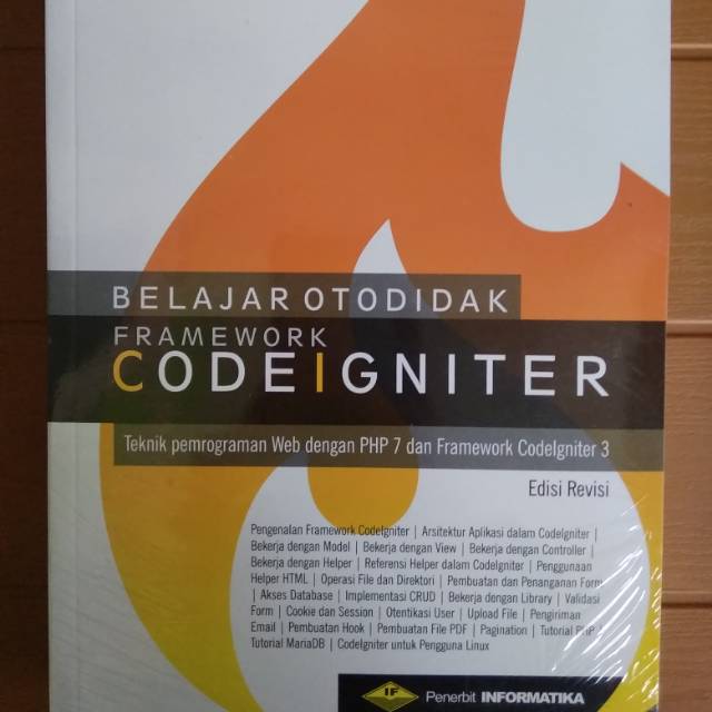 Jual Buku Belajar Otodidak Framework Codeigniter + CD | Shopee Indonesia