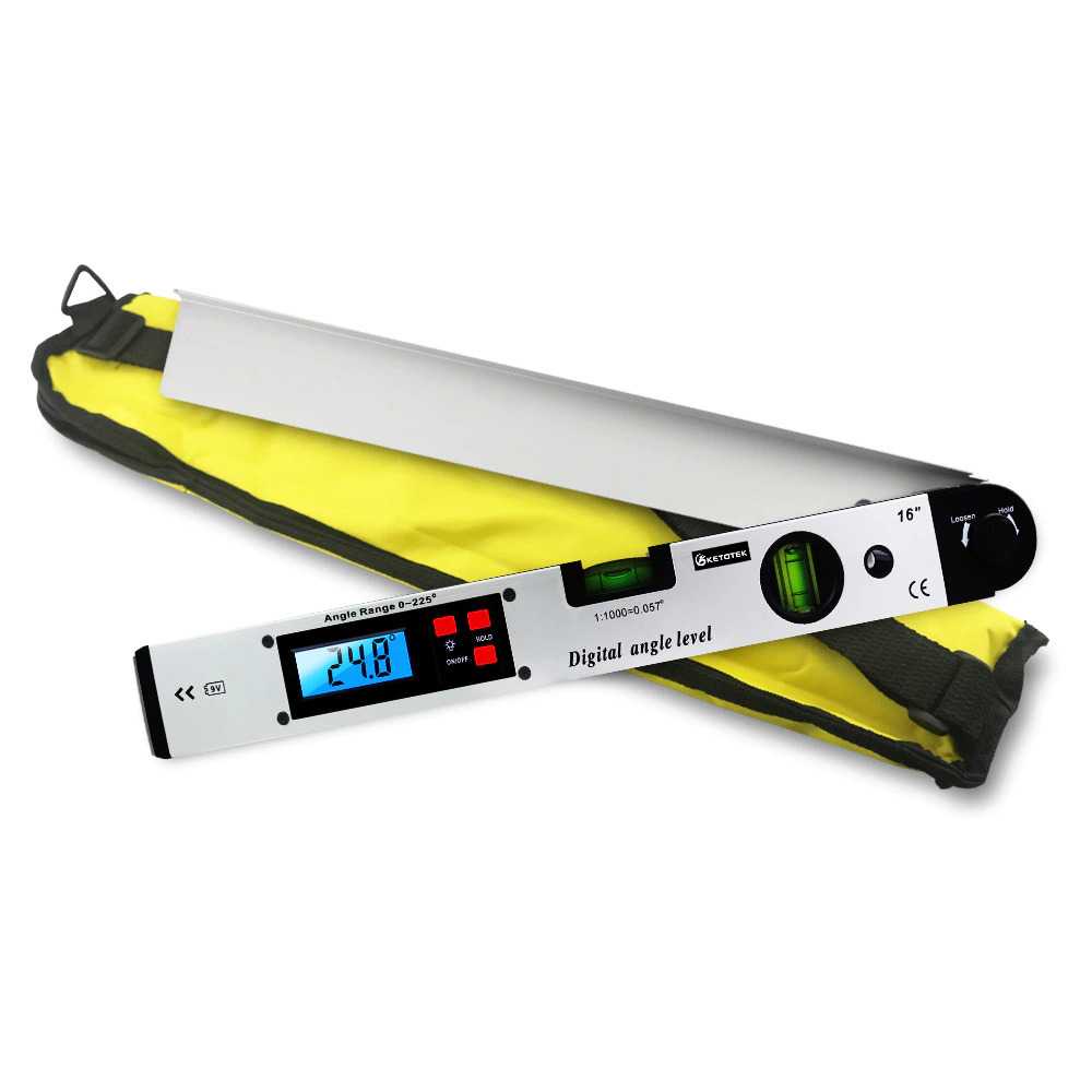 Jual Penggaris digital 400mm pengukur sudut Inclinometer Goniometer Level Angle- KET-200 ...