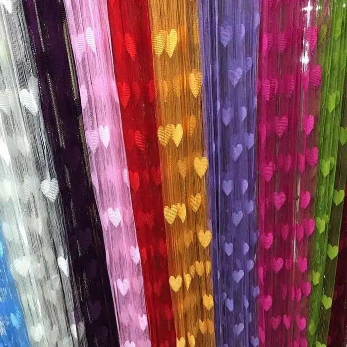 Jual Tirai Benang Love -Tirai benang Jendela Termurah -Gordeng Love ...