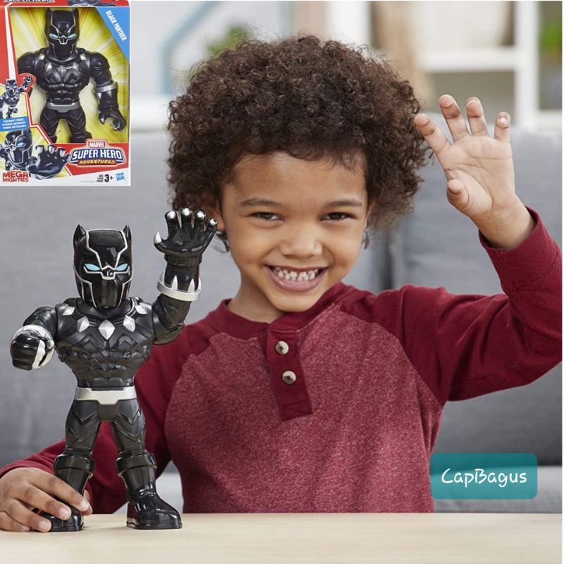 Jual Mega Mighties BLACK PANTHER Challa Wakanda Hulk Robot Playskool 25 ...