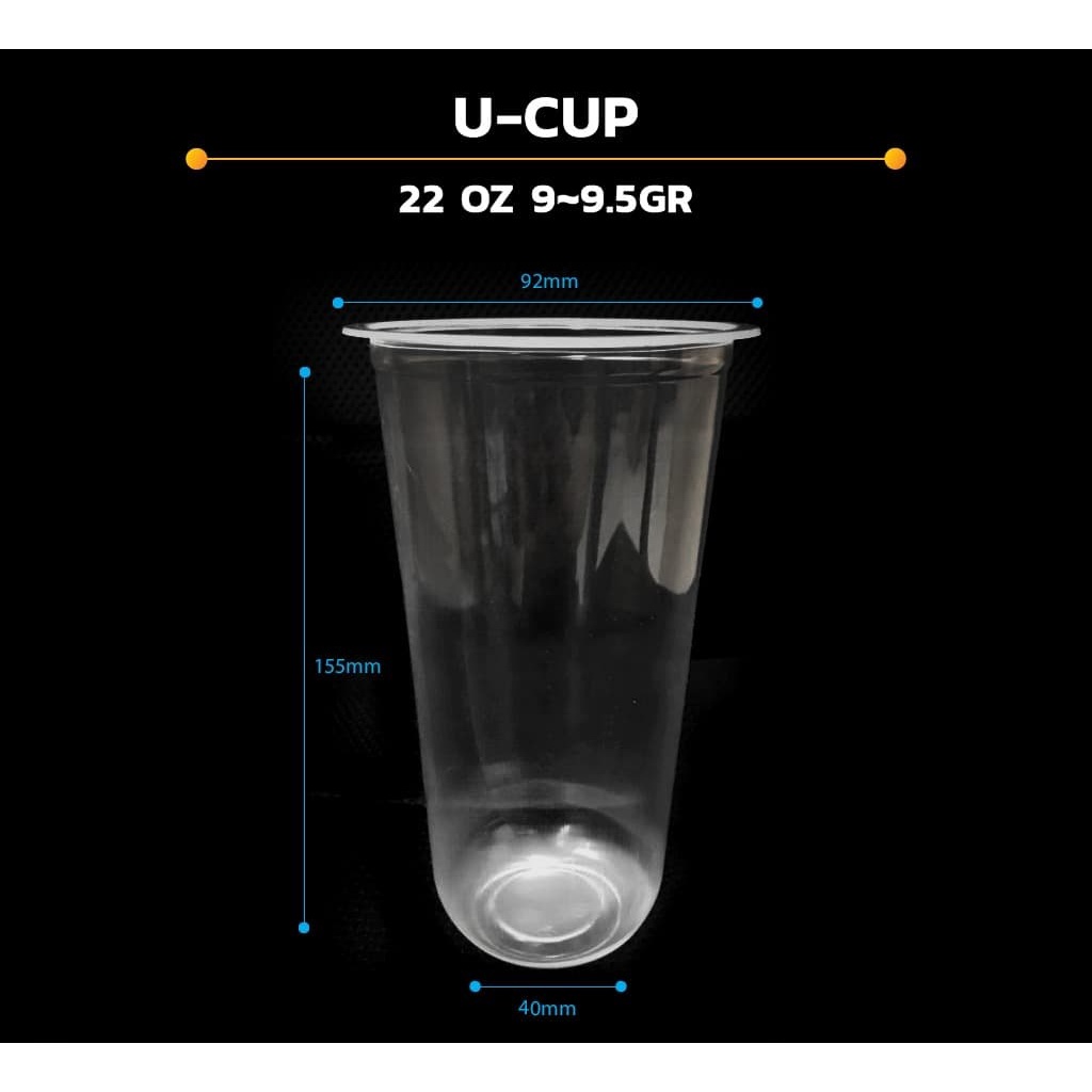 Jual Oval Cup 22oz / U-cup isi 50 pcs / Gelas Plastik Bubble Murah ...