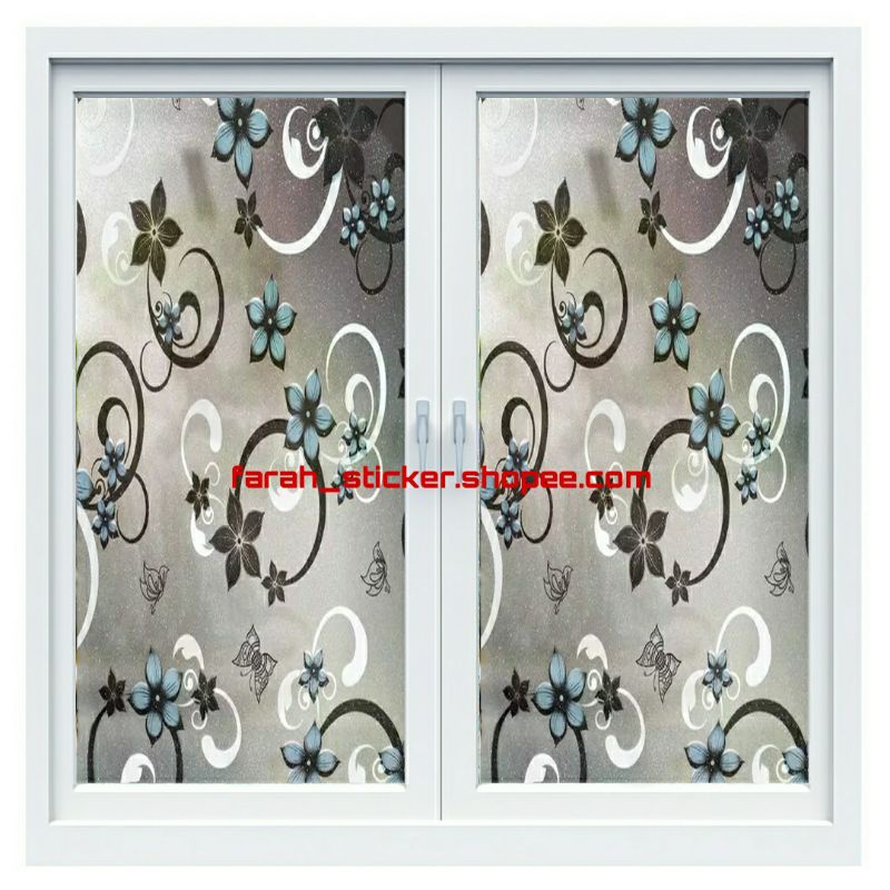 Jual STIKER/STIKER KACA/STIKER KACA JENDELA/STICKER MOTIF BUNGA CEBONG ...