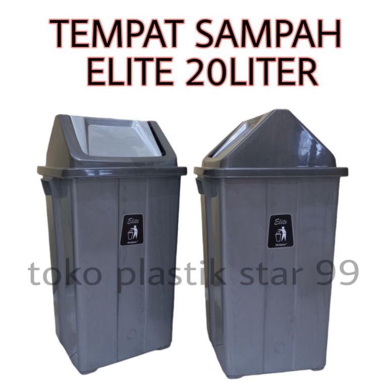 Jual TEMPAT SAMPAH TUTUP 20LTR ABU | Shopee Indonesia