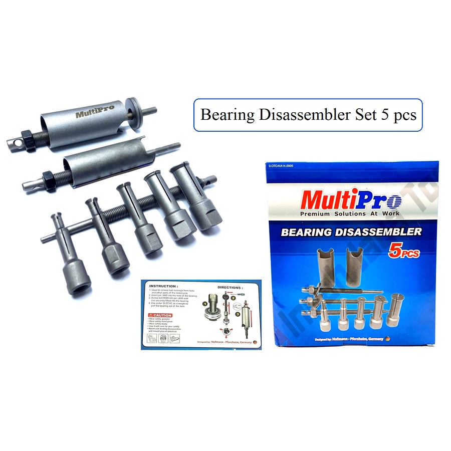 Jual MULTIPRO BEARING PULLER SET 5 Pcs Disassembler Lepas Treker ...