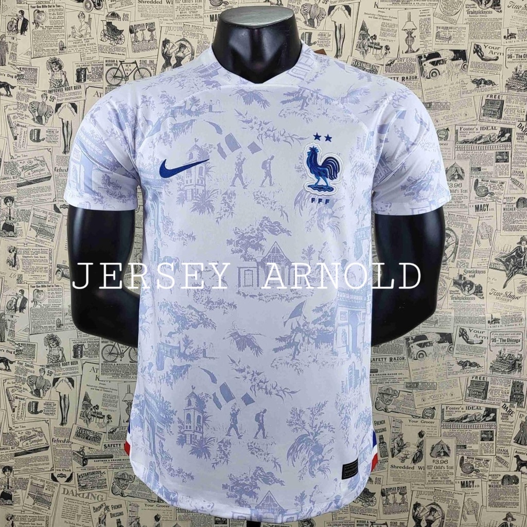 Jual JERSEY PRANCIS AWAY PUTIH MUSIM 22 23 2022 2023 FRANCE GO GRADE ...