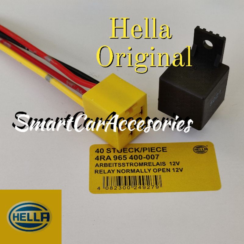 Jual Relay Relai Rilay Rilai Hella Hela Original 4 pin kaki 12v 12volt ...