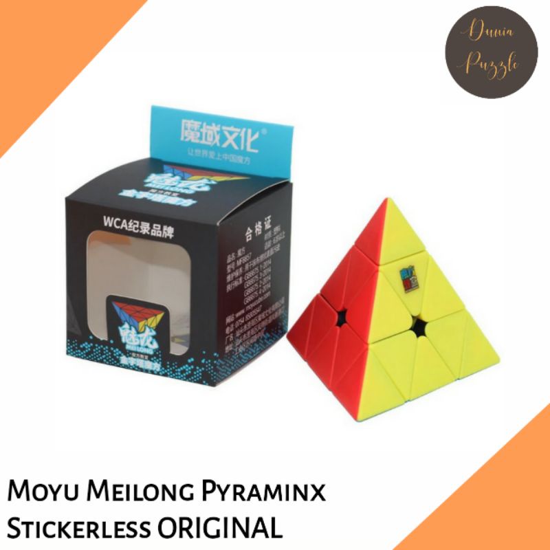 Jual Cube Puzzle Pyraminx Moyu Meilong Pyraminx Stickerless ORIGINAL ...