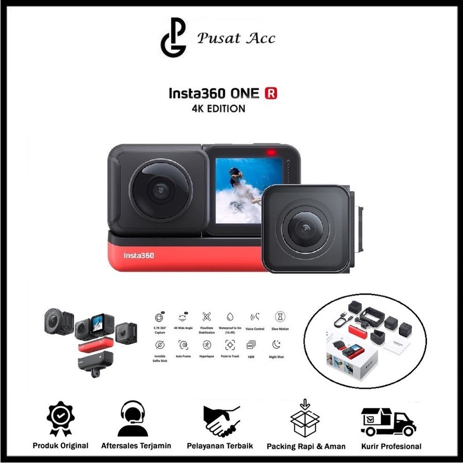 Jual Insta360 ONE R Twin Edition Action Camera - Insta 360 Original ...