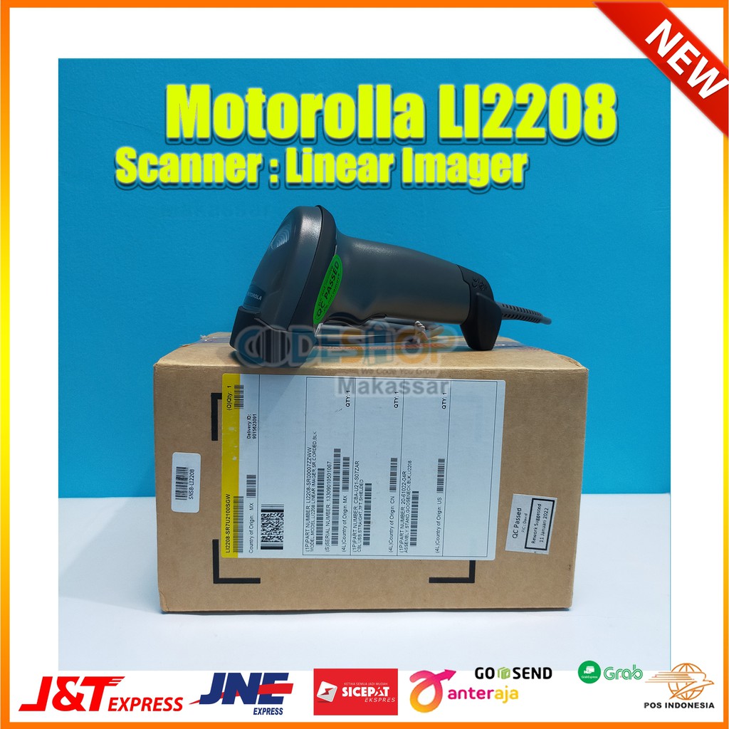 Jual SCANNER BARCODE LINEAR IMAGER MOTOROLA SYMBOL LI2208 - 1D MODEL ...