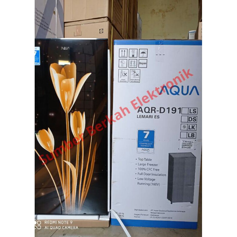 Jual Kulkas Aqua sanyo AQR - D 191 LK 1 pintu new seri 160 liter kulkas ...