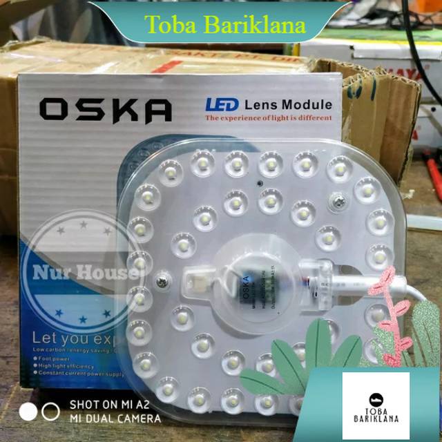 Jual lampu plafon isi ulang lampu plafon led oska 18 watt | Shopee ...