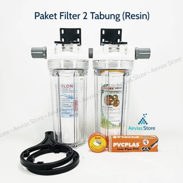 Jual Filter Air Saringan Air PDAM, PAM, Sumur, 2 Tabung / Tahap, 10 ...
