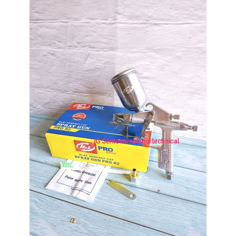 Jual H&L HL R2 Spray Gun Spraygun Semprot Cat Tabung Atas 200CC ...