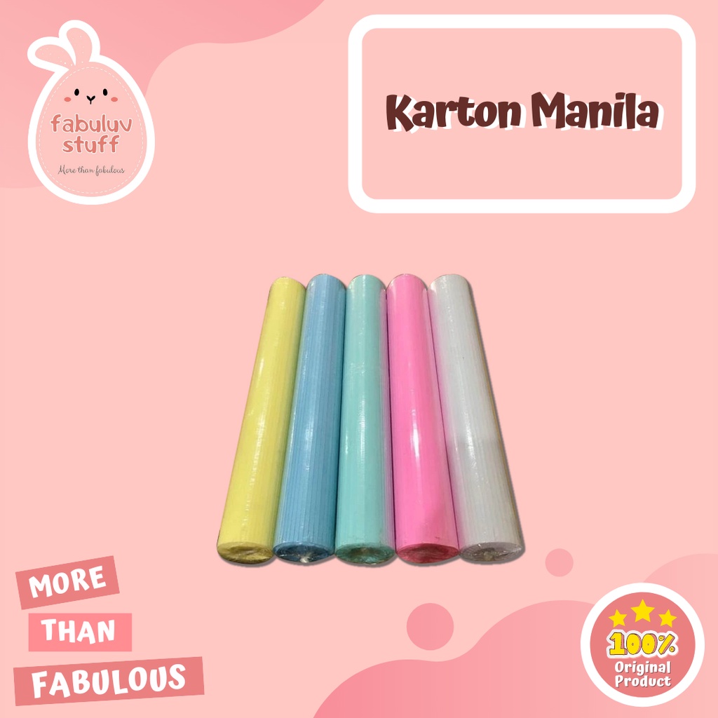 Jual ATK ~ Karton Manila Gulungan Isi 10 Pcs / Kertas BC / Briefcard ...