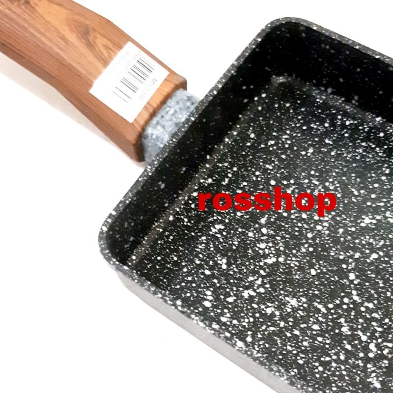 Jual NEW Fry Pan Marble Yoshikawa Nonstick/Frypan wajan Penggorengan Bentuk Persegi Anti Lengket ...