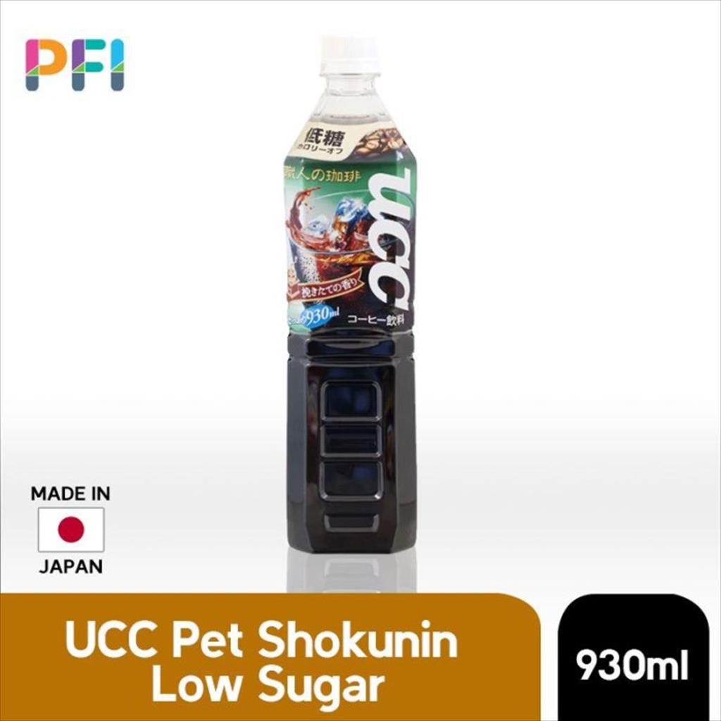 Jual UCC Shokunin Black Coffee Low Sugar PET Bottle 930ML | Shopee Indonesia