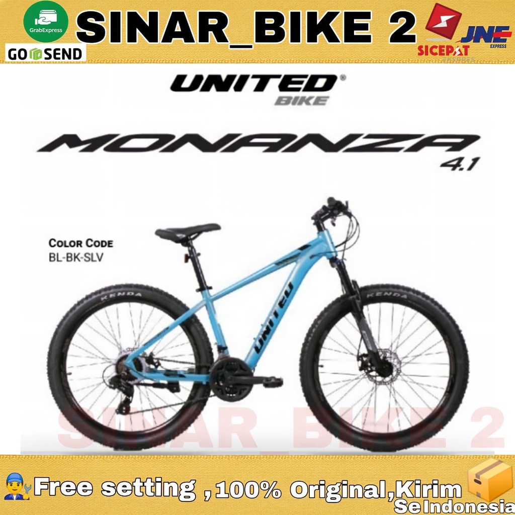 Jual Sepeda Gunung MTB UNITED MONANZA 4.1 || MONANZA 4.20 || MONANZA 4. ...