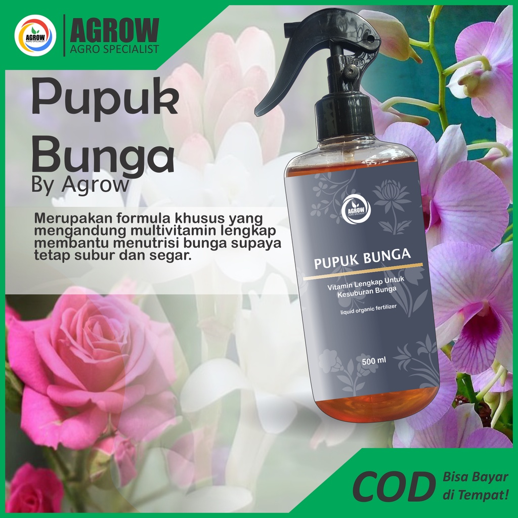 Jual Pupuk Bunga By Agrow Leaf Fertilizer Suplemen Vitamin Bunga ...