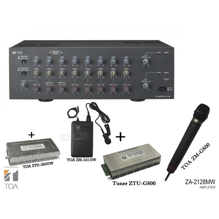 Jual AMPLIFIER TOA ZA-2128 MW + (1 MIC HANDHELD + 1 MIC JEPIT ...