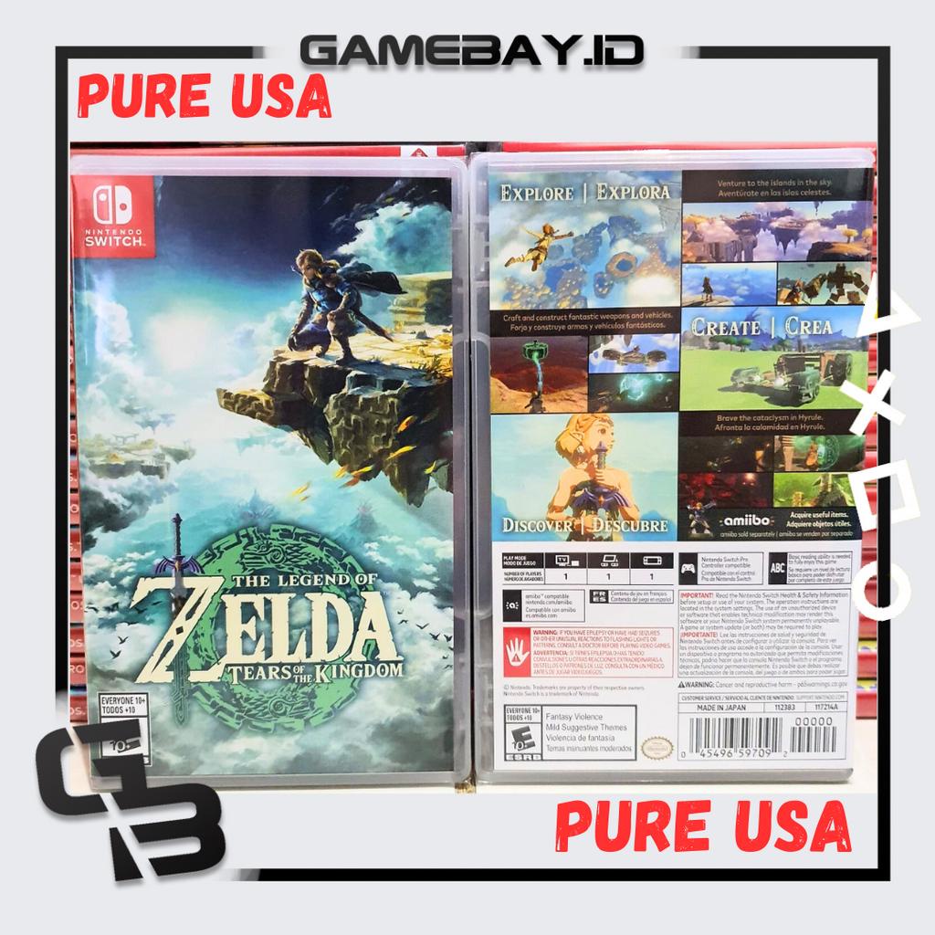 Jual PURE USA Nintendo Switch Zelda Tears Of The Kingdom | Shopee Indonesia