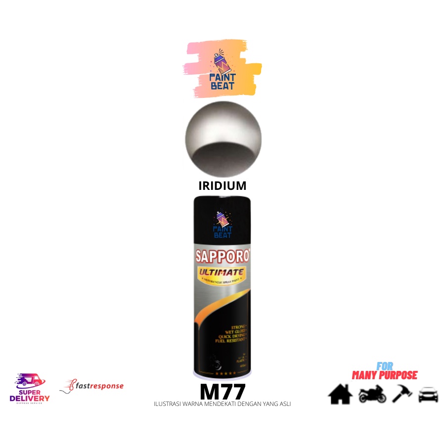 Jual Sapporo Ultimate M77 Iridium / Cat Semprot Spray Aerosol Terbaik ...