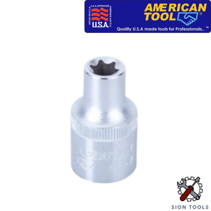 Jual AMERICAN TOOL 1/2 INCH STAR SOCKET E14 / TORX SOCKET / SOCK ...