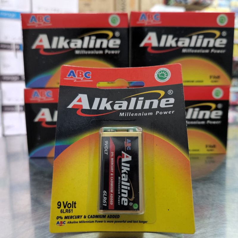 Jual Baterai ABC ALKALINE 9 Volt / Alkaline Kotak 9v (PCS) | Shopee ...