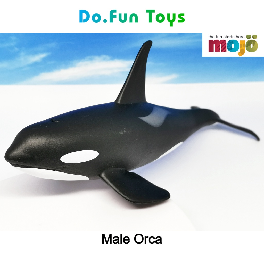Jual MOJO Animal Figurine | MALE ORCA/ Mainan Miniatur Binatang Paus ...